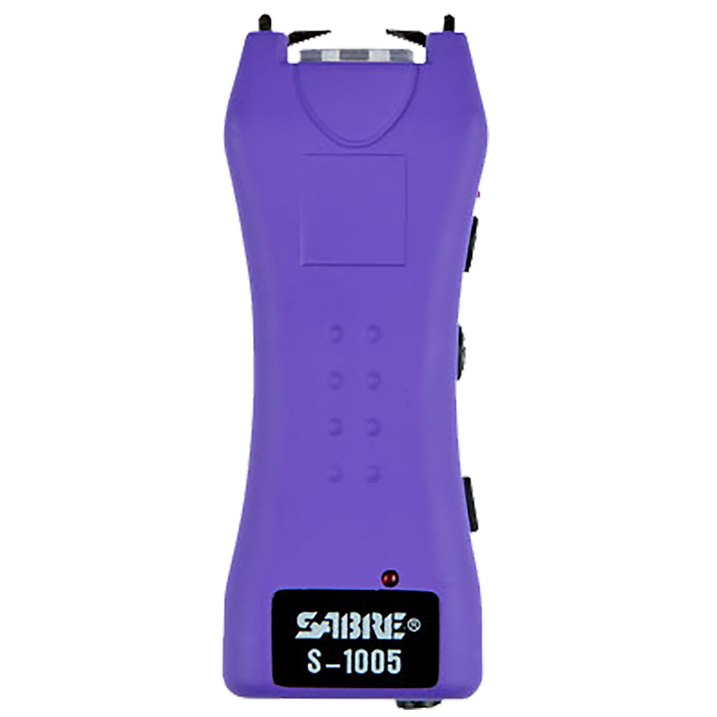 Sabre Dual Capacitor Stun Gun Purple 1.600 Uc With Led Flashlight ...